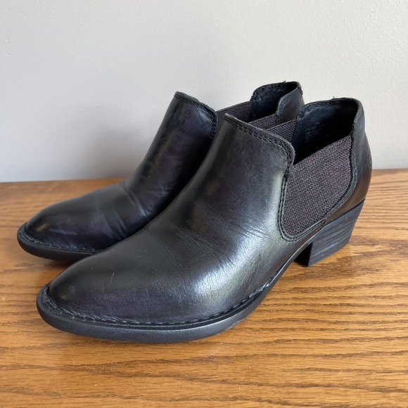 Born | Shoes | Born Womens Size 6 Dallia Black Leather Ankle Bootie ...